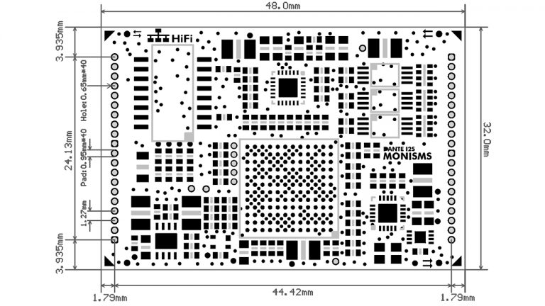 MNS-DANTE-I2S-TR-XX-1P DANTE I2S Audio Transmitter / Receiver Module ...
